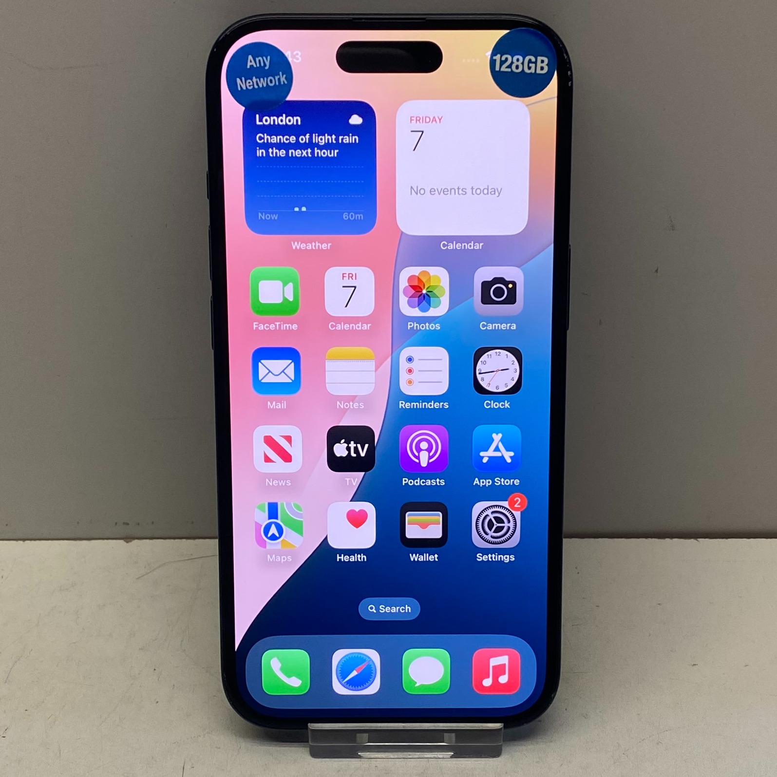 Pre-owned Apple iPhone 15 Unlocked Model A3090 128GB in Black - Own4Less